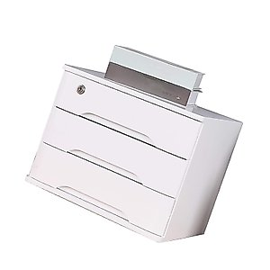 Desktop Storage Box - Desktop File Cabinet Organizers, Solid Wood Desk Organizers Box, A4 File Cabinet With Drawer,School Office Supplies Drawer Organizer Box, With Lock Flat File Cabinet ( Size : 3 l