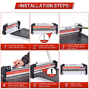 NLBFOU Flooring Cutter 18",Cuts Vinyl Plank,Laminate,Siding,Rubber Floor,VCT,LVT,SPC,PVC,LVP,WPC and more