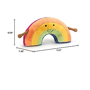 Jellycat Amuseables Rainbow Stuffed Toy, Medium 12.5 inches | Rainbow Plush | Fun Gift Idea