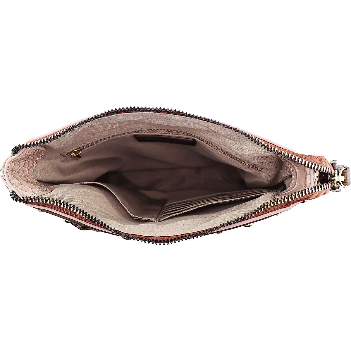 B BRENTANO Vegan Cute Animal Graphic Crossbody Bag Purse with Rhinestones and RFID Protection (Boho Feline RF)