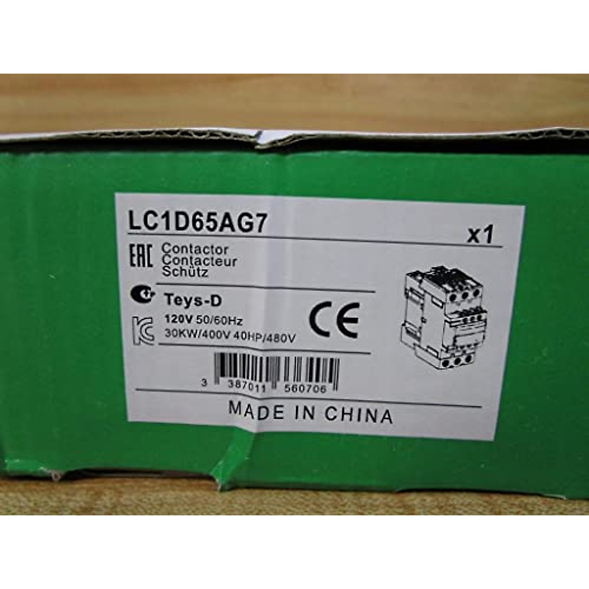 Schneider Electric LC1D65A AC Contactor