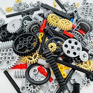 TACYILLU 162 Pcs Building Blocks Parts Gear and Axle Set Connectors Axle Liftarm Pins Accessories Brick Sets Toys Tight Fit with Major Brands…