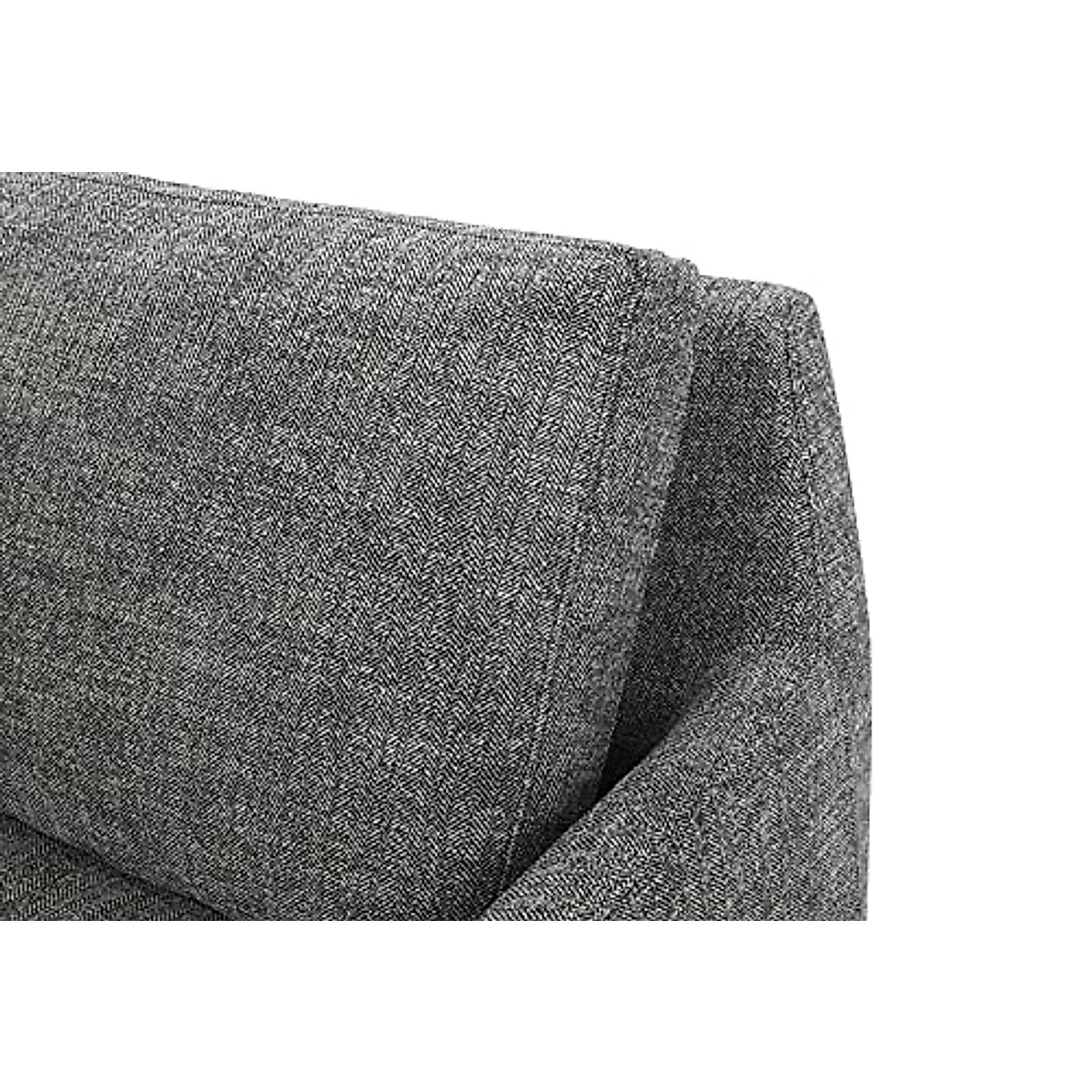 Amazon Brand – Rivet Modern Sofa Couch with Metal Legs, 85"W, Dark Gray