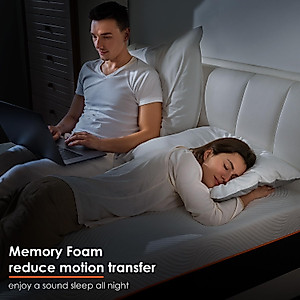 QUEEN ROSE Full Mattress, 10 Inch Full Memory Foam Mattress in a Box, Medium Firm Cooling Gel Full Size Mattress for Back Pain, CertiPUR-US Certified & Fiberglass Free