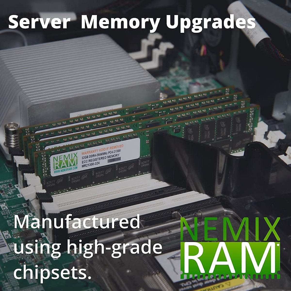 32GB (2x16GB) DDR3-1600MHz PC3-12800 ECC RDIMM 2Rx4 1.35V Registered Server Memory by NEMIX RAM