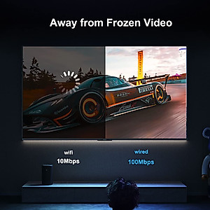 Ethernet Adapter for Fire TV Stick Google Home Mini Chromecast and More Streaming TV Sticks 10/100Mbps Network Micro USB A Port to RJ45 Ethernet Adapter with USB Power Supply Cable 3.3ft (Black)