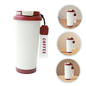 Mikinona Sulated Stainless Steel Travel Mug Straw Lid Hot Cold Beverage Tumbler for Men Women Portable Insulated Cup for Car Office Sports Camping