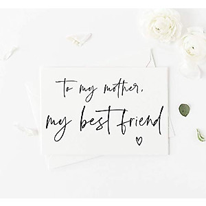 Mother of the Bride Card, To My Mother My Best Friend, Wedding Day Gift For Mother of the Groom