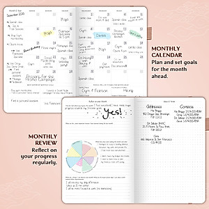 Legend Planner – Weekly & Monthly Life Planner to Hit Your Goals & Live Happier. Organizer Notebook & Productivity Journal. A5 (Rose Gold)