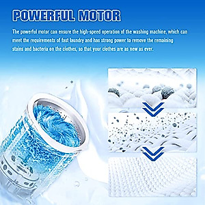 Bonusall Portable Washing Machine Compact 17.6 lbs, Mini 2IN1 Washer and Spin Dryer Combo with Built-in Gravity Drain, Small Twin Tub Washing Machine for Apartment Dorms RV, Grey