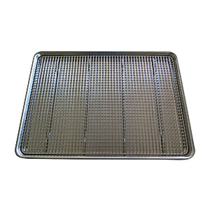 Stainless Steel Wire Cooling Rack-14"x20"-Ultra Heavy Duty, Commercial Grade, Extra Large-Cool Cookies, Cakes & Bread-Perfect for Baking Meat & Bacon-Fits 3/4 Big Sheet Pan-Oven & Dishwasher Safe