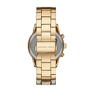 Michael Kors Women's Ritz Quartz Watch with Stainless Steel Strap, Gold, 20 (Model: MK6747)