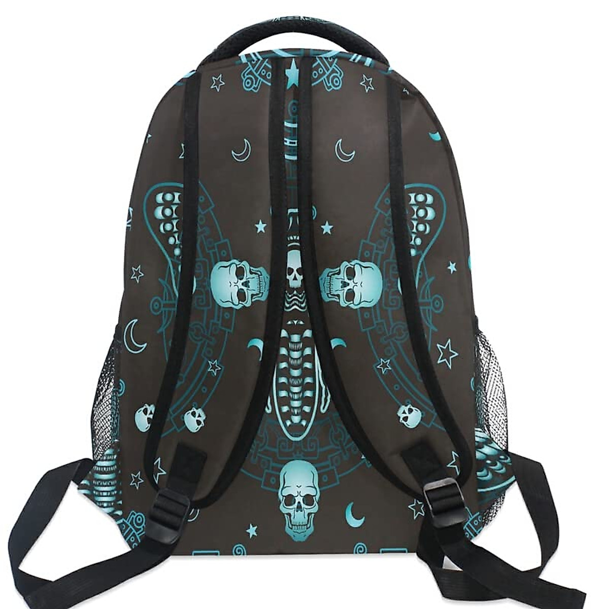MNSRUU School Backpack Butterfly Skull Mysticism College Knapsack Laptop Rucksack Business Travel Computer Bookbags for Adult Teen One Size