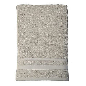 Bokser Home Hospitality Kenwood Oversized Bath Towels, Hotel Quality for Bathroom, Home, and Spa, 100% Combed Ring Spun Cotton Providing a Soft, Luxurious Feel, Beige, 30” x 60” (Pack of 12)