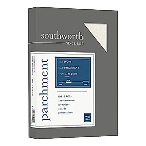 Southworth® Parchment Specialty Paper, 8 1/2" x 11", 32 Lb, Ivory, Pack Of 250