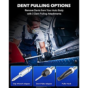 Orion Motor Tech Slide Hammer, 9-Way Internal/External Slide Hammer Puller Set - Pulls Hubs, Rear Wheel Axle Shafts, Bearings, Bushings, Seals, Retainers