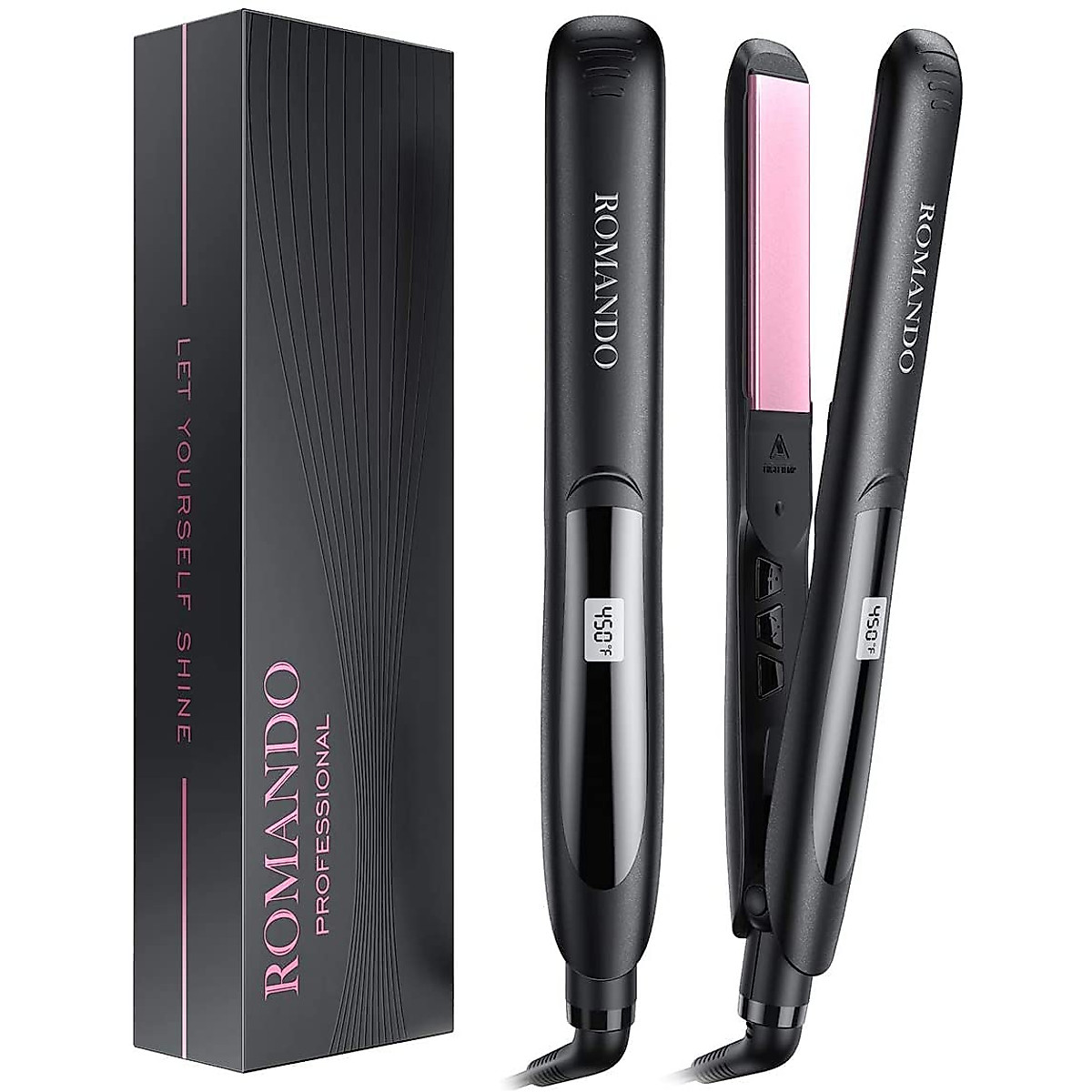 Flat Iron Hair Straightener 2 in 1 Straightening and Curling for All Thick Black Woman Hair
