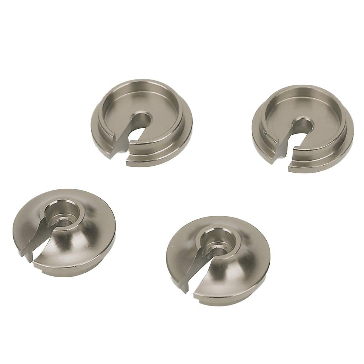 4Pcs Spring Retainers, Light Weight Aluminum Shock Retainers with Piston Heads RC Car Upgrade Accessory Fit for TRXXAS SLASH 2WD RC Car Upgrade Accessory 3768(BT color) Rpm Spring Retainers