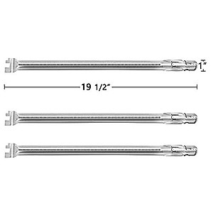Hongso 19.5" Grill Grates 17.5" Flavorizer Bars Burner Tubes for Weber Genesis 300 Series E-310 E-320 E-330 EP-310 EP-320 EP-330 S-310 S-330 Gas Grill (2011-2016 with Front Control Knobs) 7524 7621