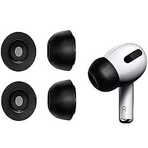 Foam Ear Tips for AirPods Pro Headphones, BLUEWALL Soft Noise-Isolation Memory Foam Eartips for AirPods Pro, Design, 2 Pairs Medium Size Tips for AirPods Pro, M