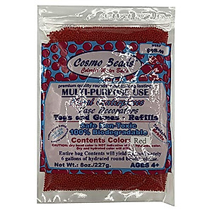 True Red Polymer Water Gel Beads for Vase Filler Table Centerpieces (8 oz. Will Yield 6 Gallons)