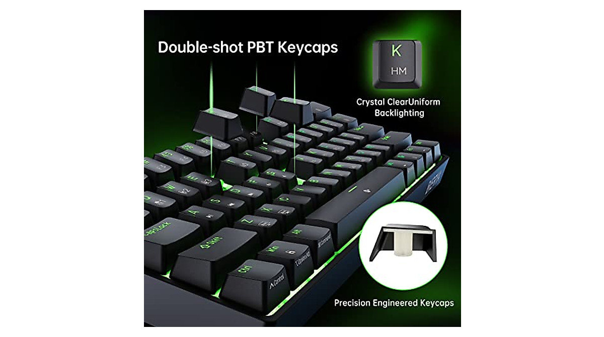 DIERYA DK61E Mechanical Gaming Keyboard - Compact RGB, Hot-Swappable