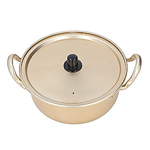 Korean Ramen Cooking Pot, Korean Ramen Pot Stackable Ramen Pot with Lid for Home Camping Hiking