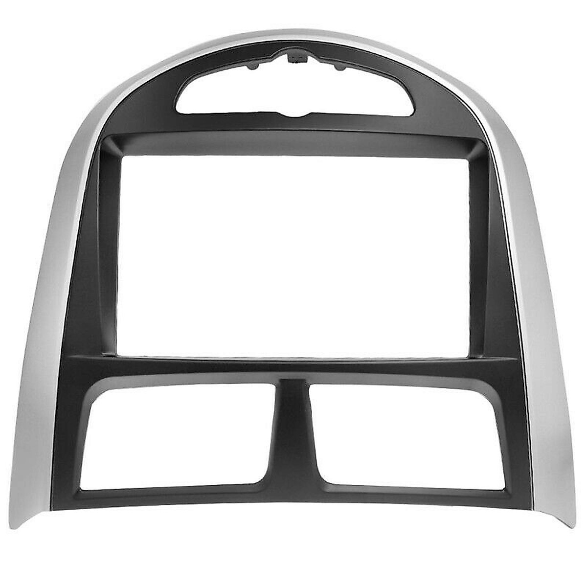 Mhakrl Car Center Stereo Audio Radio DVD GPS Plate Panel Frame Fascias Replacement Fit For Hyundai i-25 Accent Solaris Verna 2010+, for DODGE Attitude 2011+ 2 Din Dash Trim Kit