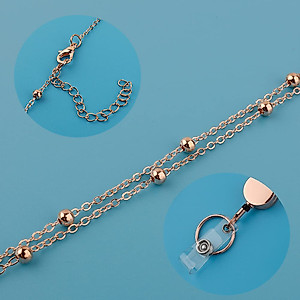 Lanyards for Id Badges, 3 Pack Badge Lanyard with 6 Pcs Badge Holder, Retractable Badge lanyards Id Holders for Girl Women Men (Black, Silver, Rose Gold)