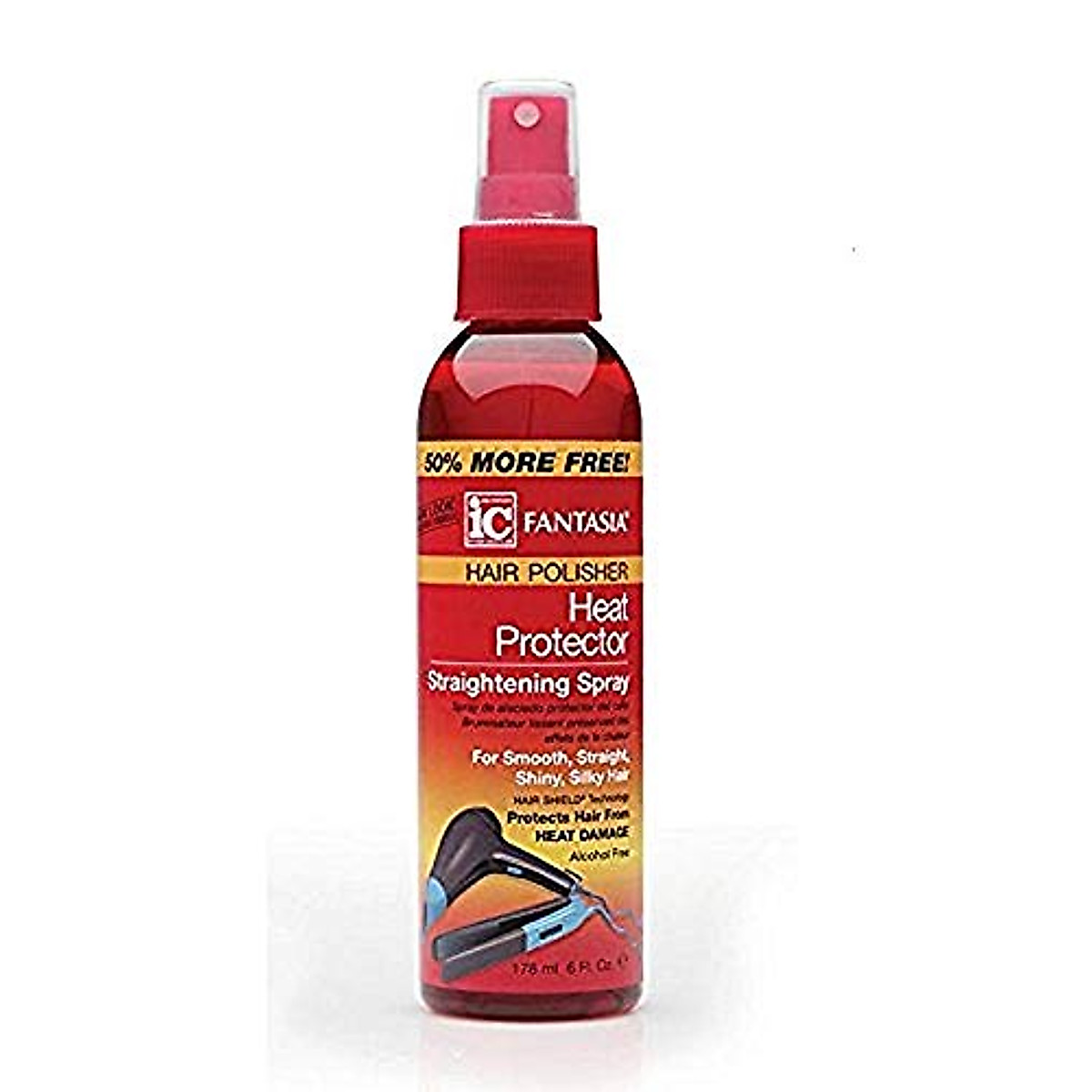 Fantasia IC Hair Polisher Heat Protector Straightening Spray 6oz