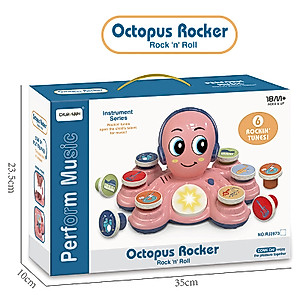 Baby Musical Toys Learning Toys for Toddlers, Octopus Music Toys, Preschooler Musical Educational Instruments Toy for Baby, Birthday Toys for Girls Boys