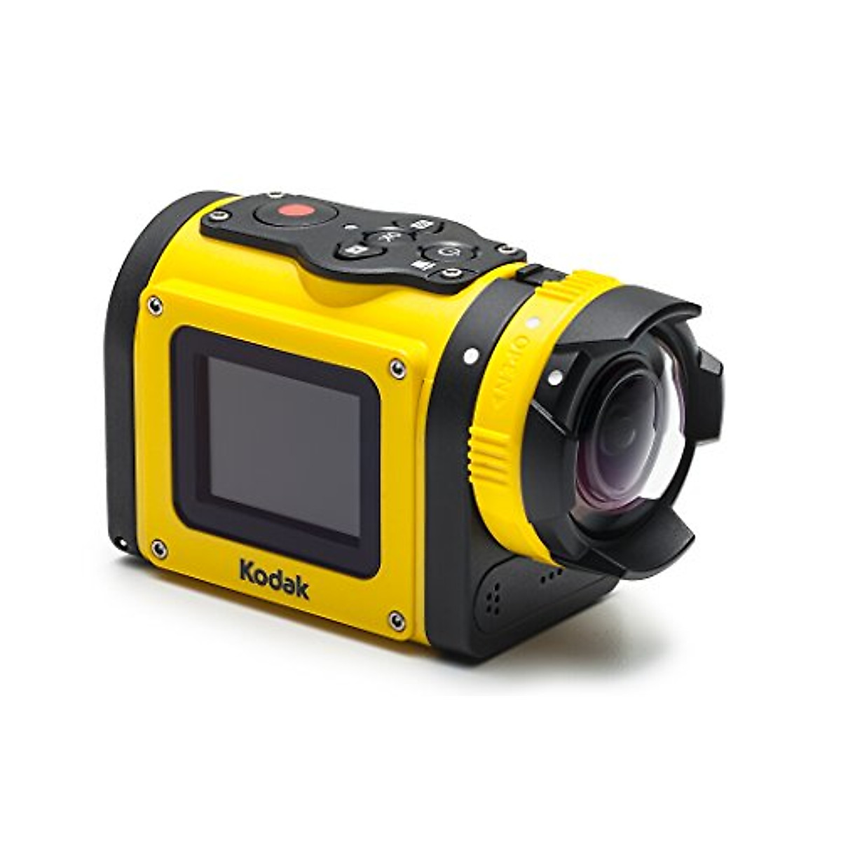 Kodak PIXPRO SP1 Action Cam with Explorer Pack 14 MP Water/Shock/Freeze/Dust Proof, Full HD 1080p Video, Digital Camera and 1.5" LCD Screen (Yellow)