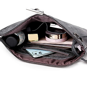 Unique Vegan Women Clutch Bag PU Leather Envelope Clutch Bag Handbag Wristlets for Beach Holiday (Brown)