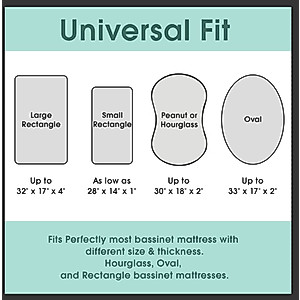 Stretch Fitted Bassinet Sheet Set BROLEX 2 Pack Cradle Sheets for Bassinet Pad/Mattress,Unisex Boys Girls,Ultra Soft,Pink Arrow