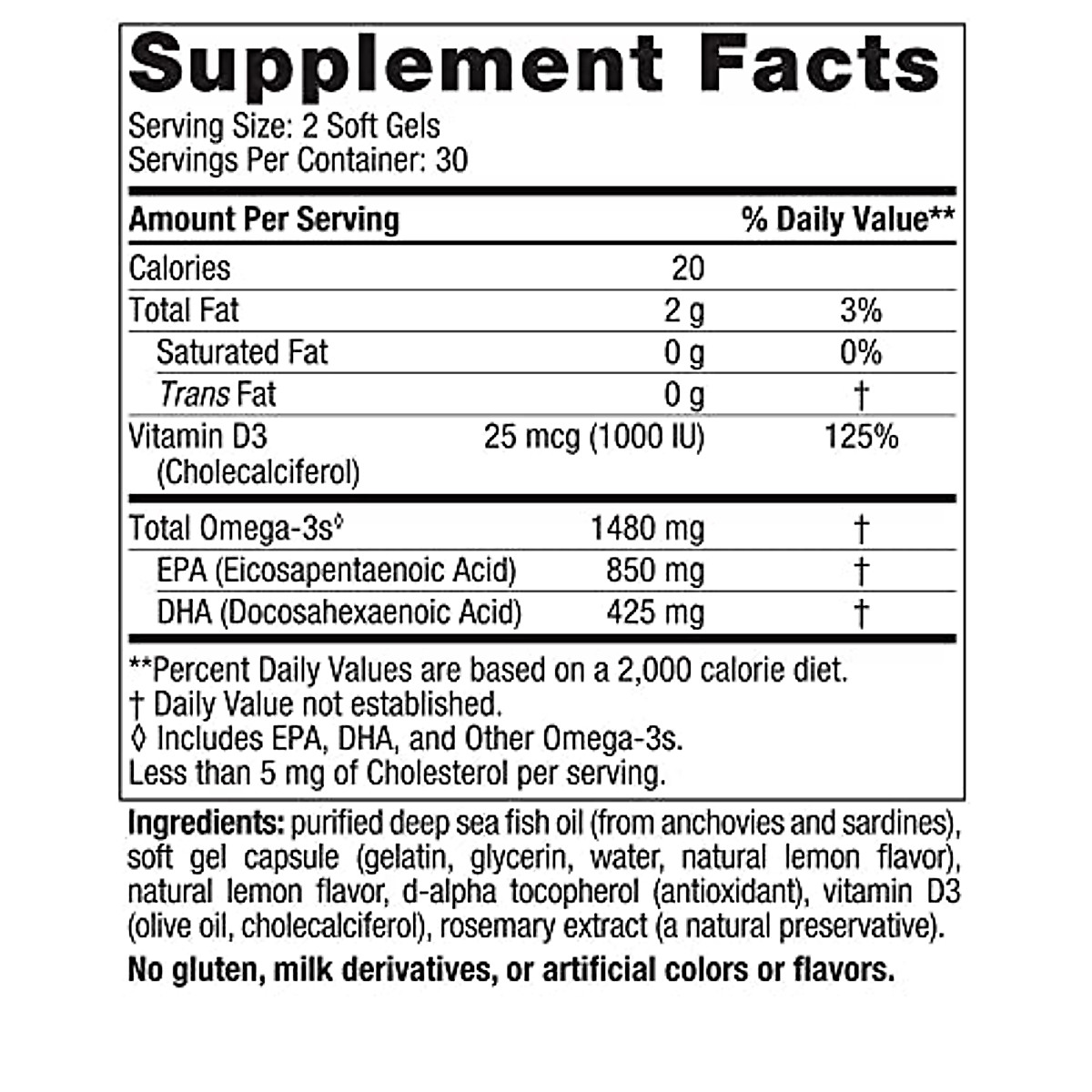 Nordic Naturals Ultimate Omega Xtra, Lemon Flavor - 60 Soft Gels - 1480 mg Omega-3 + 1000 IU Vitamin D3 - Omega-3 Fish Oil - EPA & DHA - Brain, Heart, Joint, & Immune Health - 30 Servings