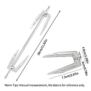 DUZFOREI Stainles Steel Air Fryer Fork, Roast Chicken Fork Fish Meat Grilling Fork for Grill Roaster Rotisserie BBQ Home Kitchen Outdoor Rotisserie