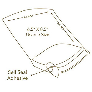 PackageZoom Bubble Pouch Out Bags | Clear 6.5 x 8.5 Inch Self Sealing Bubble Cushion Bags for Shipping, Packing, Storage, Moving | 20 Pack