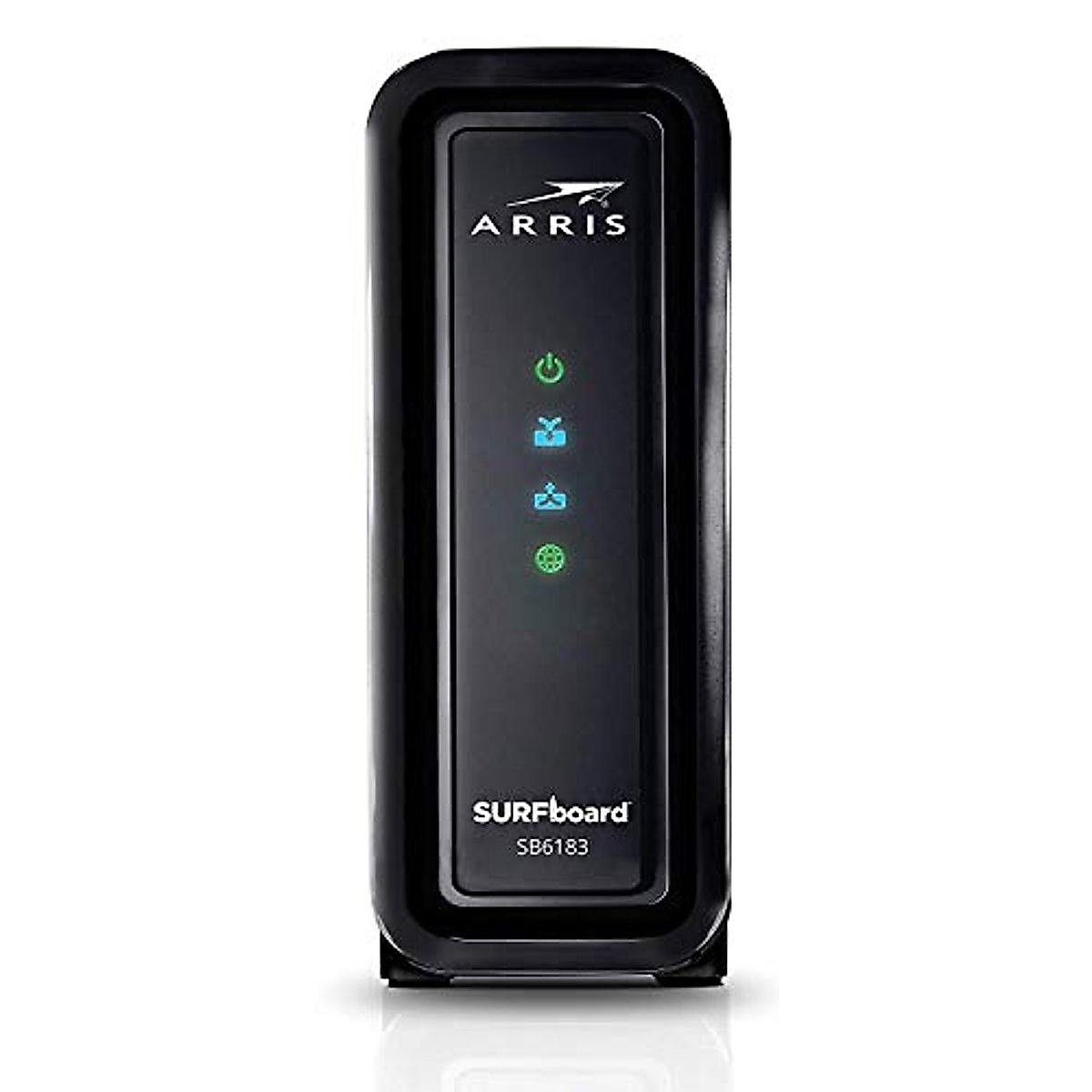ARRIS SURFboard SB6183-RB DOCSIS 3.0 16x4 Gigabit Cable Modem, Comcast Xfinity, Cox, Spectrum and more, 1 Gbps Port, 400 Mbps Max Internet Speed, Easy Set-up with SURFboard Central App BLK - RENEWED