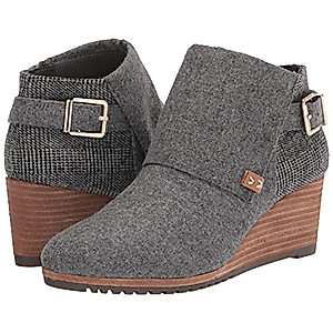 Dr. Scholl's Womens Create Ankle Bootie Mid Grey Flannel 9