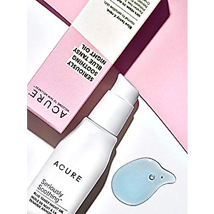 Acure Seriously Soothing Starter Kit - 100% Vegan & For Dry to Sensitive Skin, Includes Cleansing Cream, Cloud Cream, & Day Cream, Serum Stick & Blue Tansy Night Oil, 5 Count