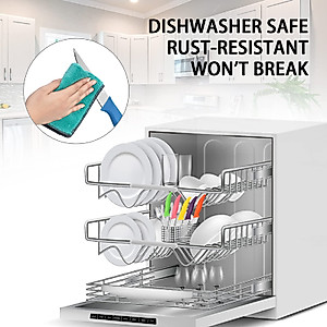 Eocogup Steak Knives,4.5'' Serrated Steak Knives Set of 6,Dishwasher Safe,Resists Rust,Ultra Sharp and Won't Have the Feeling of Shred Your Meat,High Carbon Stainless Steel Color Handle