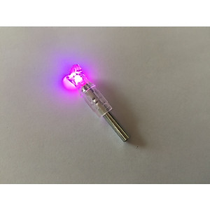 JIEXI HWYP Automatically Bow String Activated Lighted Crossbow Arrow Nocks Pack of 6 (Purple)