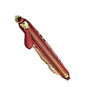 Burberry Haymarket Nova Check Clara Leather Wristlet