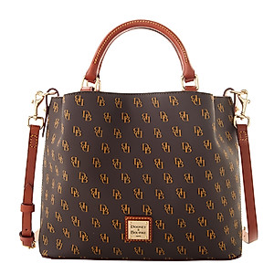 Dooney & Bourke Handbag, Gretta Small Brenna Satchel - Brown Tmoro