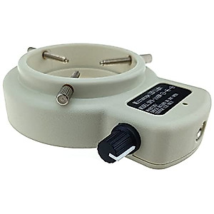 QAREQU 144 LED Ring Light Adjustable Illuminator for HDMI Camera Microscope Brightness, 2.48 inch Mounting Diameter