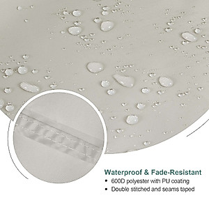 STEECA Air Conditioner Cover for Outside Units, Outdoor Waterproof Square Central AC Cover Fits up to 34L x 34W x 36H inch