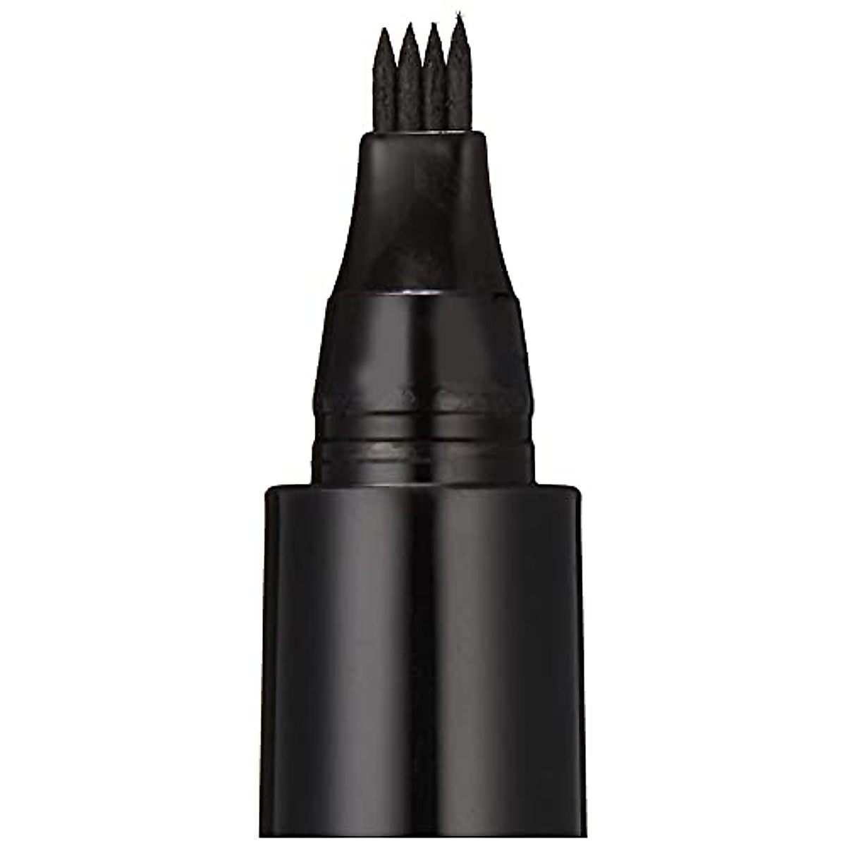Gordon Andres Water Proof Beard Pencil for Men, Long Lasting Coverage & Natural Finish - Beard, Moustache & Eyebrows - Micro-Fork Tip for Seamless Application - Includes Brush for Blending (Black)
