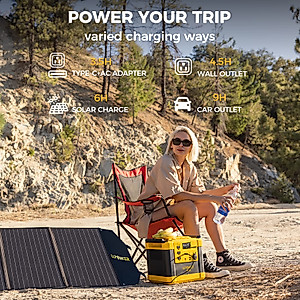 LIPOWER Portable Power Station, 1200W Solar Generator LiFePO4 Battery G1000L1120Wh with AC Outlets Emergency Power for Camping, RV, Outdoor