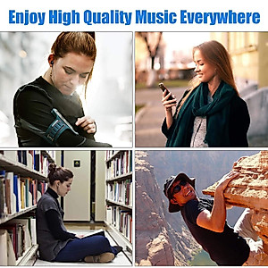 JOVERS Drive Wired in-Ear Earbud Headphones - Noise Cancelling Headphone Earbuds w/Mic, Ergonomic fit for Men & Women,White