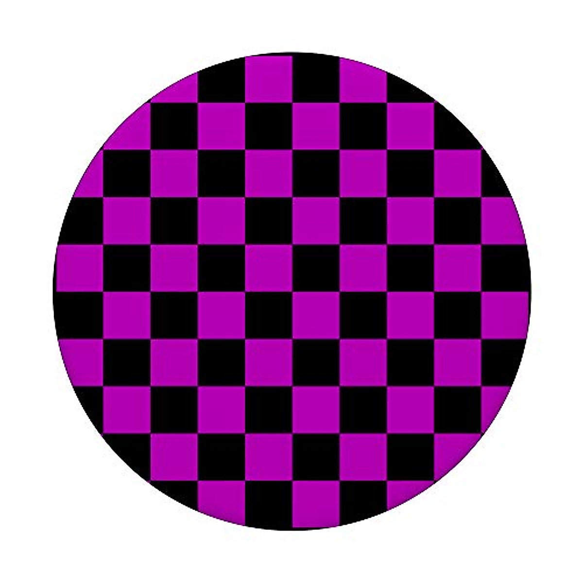 Checkered Pink and Black Checkerboard Pattern Style PopSockets Swappable PopGrip
